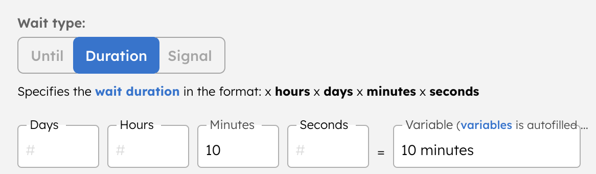 Wait | Orkes Conductor Documentation